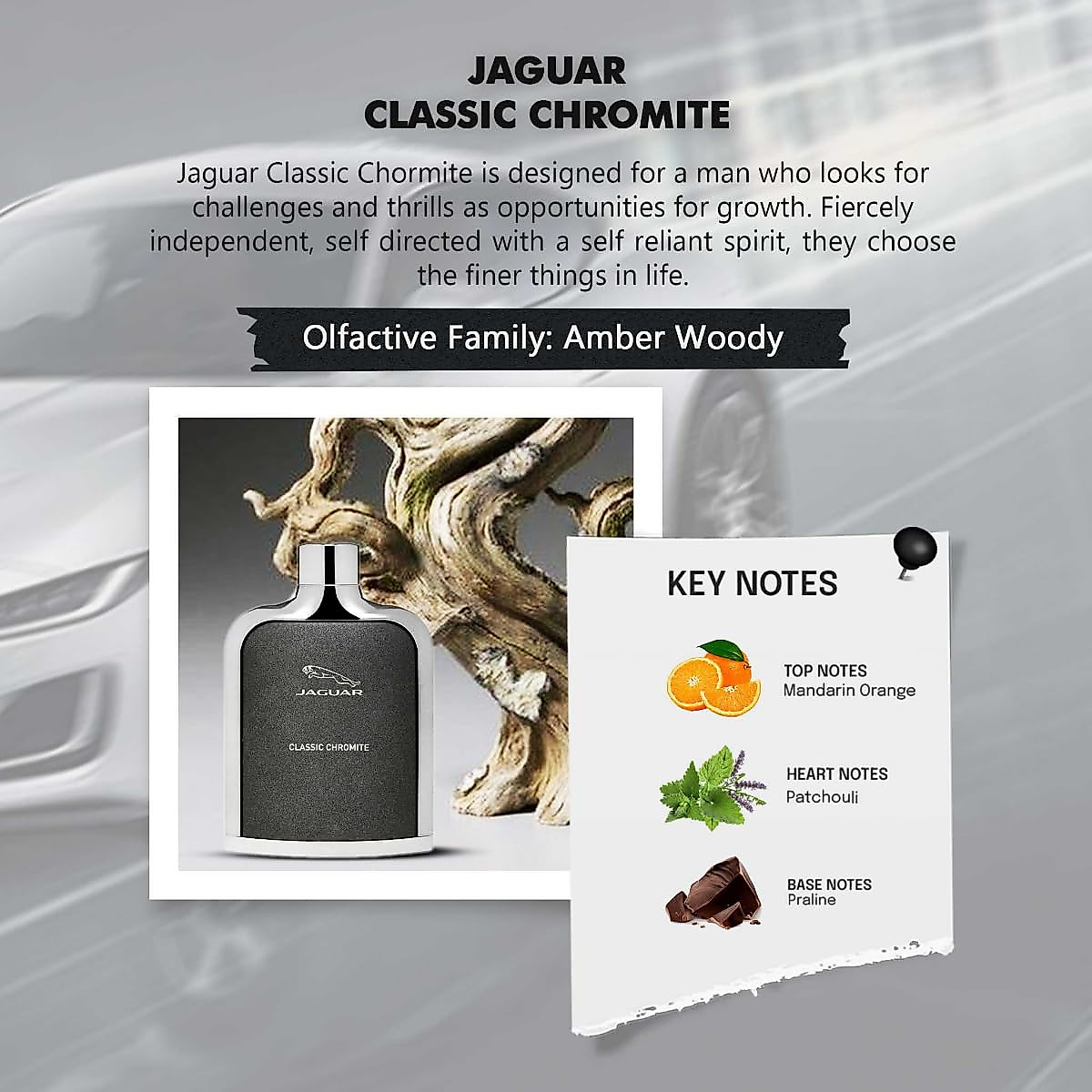 Jaguar Jaguar Classic Chromite Men EDT Spray 3.4 oz