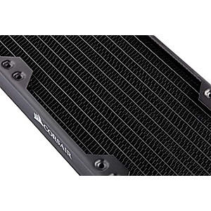 Corsair Hydro X Series, XR5 120mm Water Cooling Radiator (Single 120mm Fan Mount, Easy Installation, Premium Copper Construction, Polyurethane Coating, Integrated Fan Screw Guides) Black