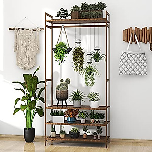 Nafenai Clothes Rack Double Rod,67 Inch Garment Rack,Clothing Racks for Hanging,Clothes Storage Shelves Heavy Duty Large Size,Clothing Rack Closet Wardrobe,220 Lb Load Capacity