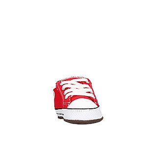 Converse Unisex-Baby Chuck Taylor All Star Cribster Easy Slip-on Sneaker, University Red/Natural Ivory, 2 M US Infant