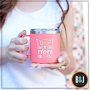 Cat Mom Mug - Cat Gifts for Cat Lovers Women - Funny Cat Themed Mugs, Cups - Things for Crazy Cat Lady Owners, People that Love Cats Stuff, Presents for Christmas, Birthdays, Mother's Day