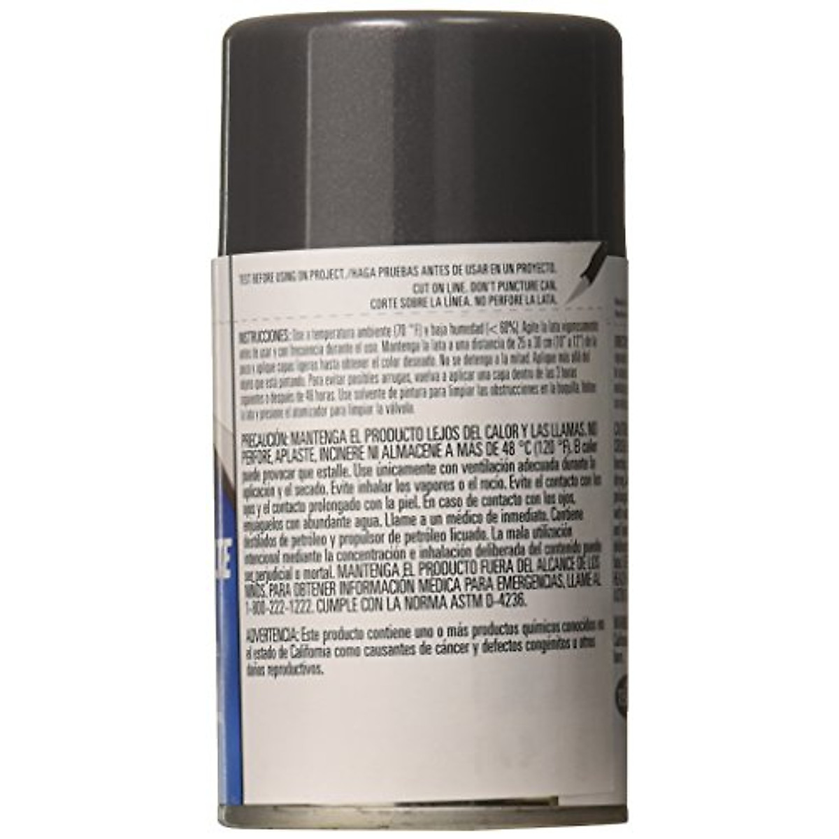 Testors TENAMEL-1253T Aerosol Enamel Paint 3oz-Gray Metallic