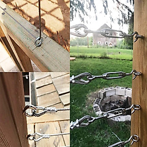 30 Pack of Eye Screws, 2 inch Metal Eye Hooks Thread Self-Tapping Hanging Hooks Eyebolt Ring Black.