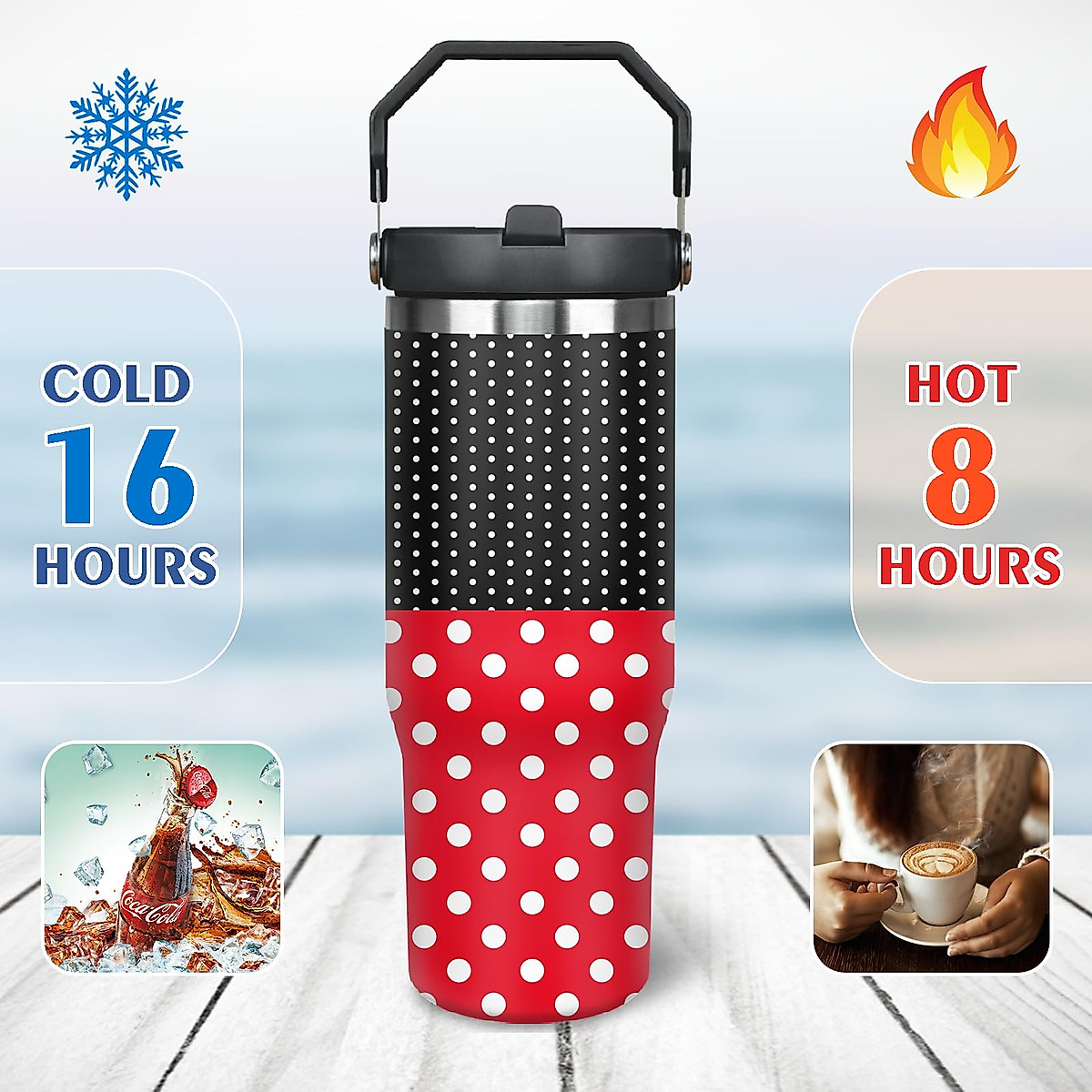 thmasamwr Cute Mouse Tumbler with Lid and Straw, Stainless Steel 30oz Tumbler with Handle, Cartoon Mouse Gifts Coffee Mug Water Bottle Cups for Women and Girls