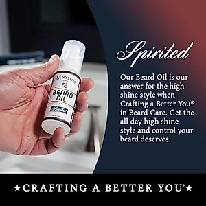 Maestro's Classic BEARD OIL | High-Shine Moisturizing & Taming for All Beard Types & Lengths- Spirited blend, 2 Ounce