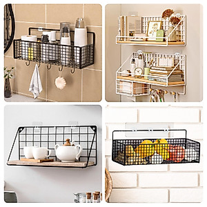 Qianyu 14 Pack Clear Shower Caddy Strong Adhesive Replacement Stickers Waterproof No Drilling Hooks Corner for Shelf Basket Kitchen Racks Bathroom Wall Hanging Shelves Storage Room Soap Holder