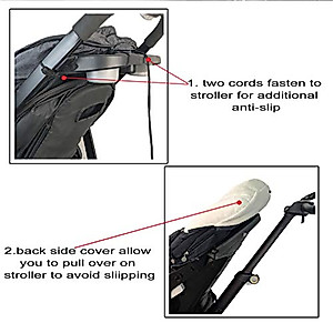 funlife Anti-Kick Waterproof High Performance Winter Stroller Footmuff Fits All Travel Gear,Front Piece Height Adjustable and Removable