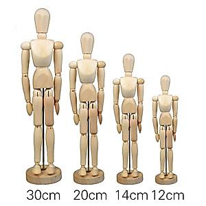 Artist Wooden Manikin Mannequin Sketching Lay Figure Drawing Model Aid Human Figure Artist Draw Painting Model Mannequin Jointed Doll for Art Drawing Human Figures