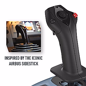 Thrustmaster TCA Officer Pack Airbus Edition: Ergonomic replicas of The World-Famous Airbus sidestick and Throttle Quadrant - Compatible with PC