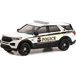 2021 Police Interceptor Utility White United States Secret Service Police Washington DC Hot Pursuit Special Edition 1/64 Diecast Model Car by Greenlight 43015E