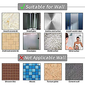 KAIYING Self Adhesive Handheld Shower Head Holder Wall Mount, Adjustable Angle Rv Shower Head Holder, Bathroom Shower Wand Holder, Universal Shower Bracket, ABS, Chrome