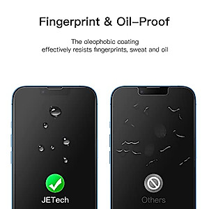 JETech Full Coverage Screen Protector for iPhone 13 Pro Max 6.7-Inch, 9H Tempered Glass Film Case-Friendly, HD Clear, 3-Pack