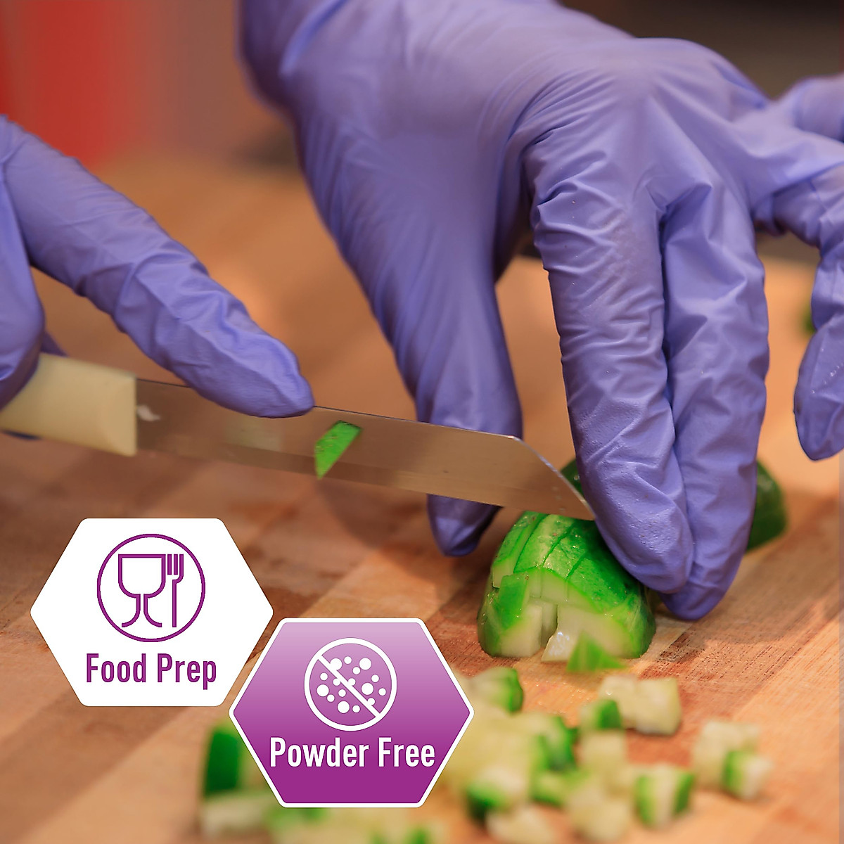 MedPride Powder-Free Nitrile Exam Gloves, Medium, Box/100