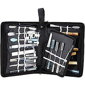 eoocvt Culinary Carving Tool Set Fruit Vegetable Food Garnishing Cutting Slicing Peeling Culinary Garnish Tools Kit (46 pcs)