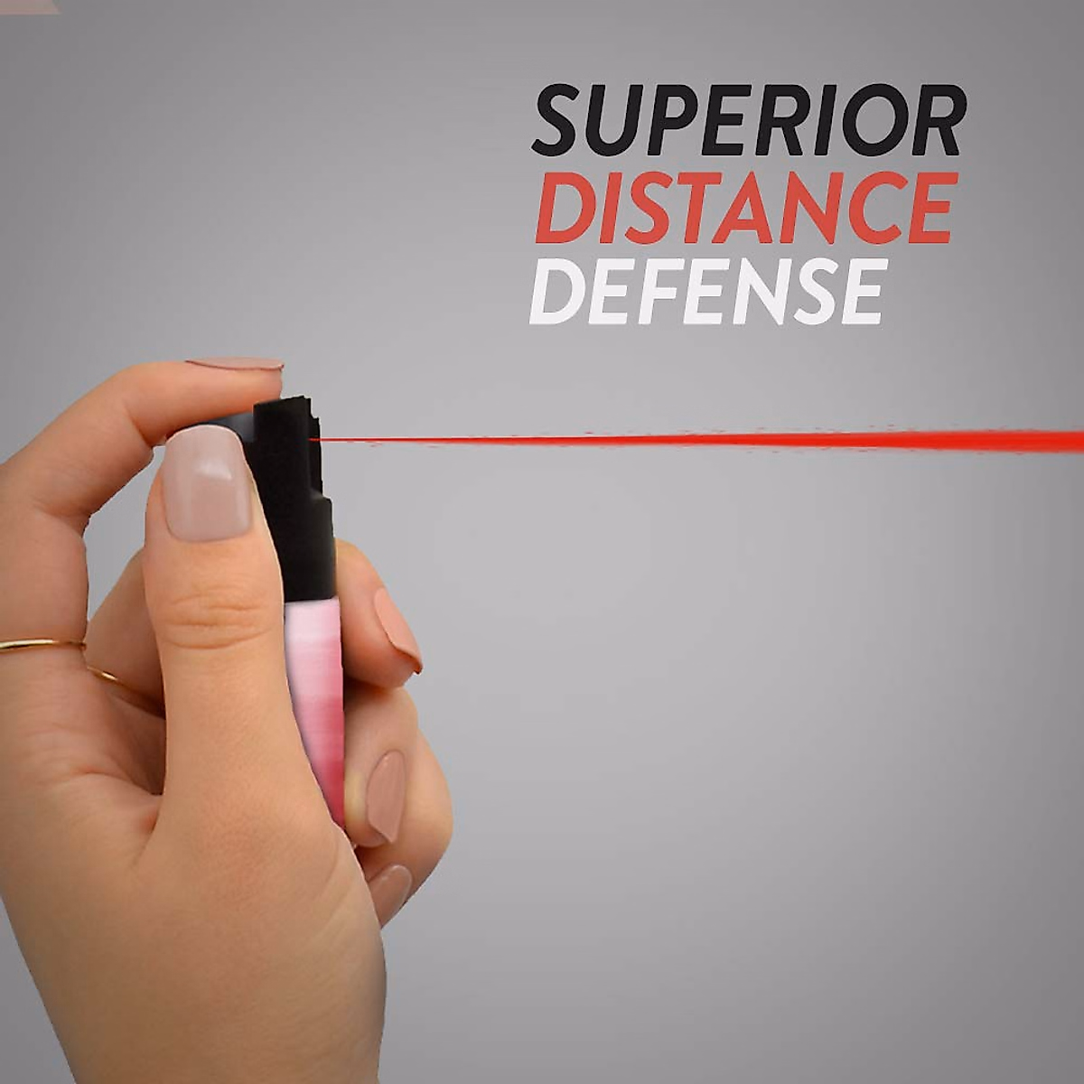 Guard Dog Security Pepper Spray, Keychain with Safety Twist Top, Mini and Easy Carry, Lightweight and Fashionable, Maximum Police Strength OC Spray, 16 Feet Range (Pink Ombre)