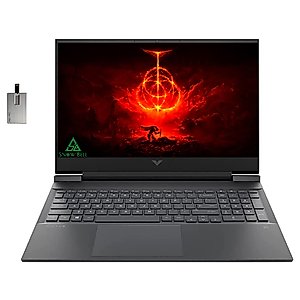 HP 2022 Victus 15.6" FHD Gaming Laptop, AMD Ryzen 7-5800H (Beats i7-10870H), 64GB RAM, 2TB PCIe SSD, NVIDIA GeForce RTX 3050 Ti, Backlit Keyboard, Win 11, Mica Silver, 32GB SnowBell USB Card
