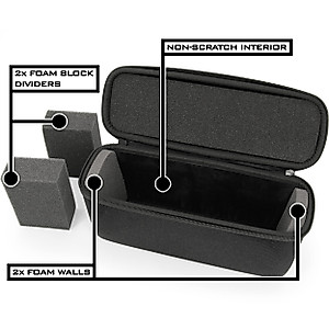 CASEMATIX Graded Card Case Compatible with 30+ BGS PSA Graded Sports Trading Cards or 140+ Top Loader Card Storage Case with Scratch Resistant Custom Card Carrying Case Interior