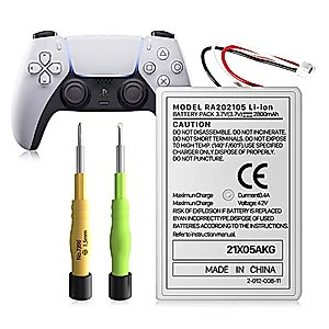 SHENMZ PS5 Controller Battery, High Capacity LIP1708 Li-ion Replacement Battery for Sony Playstation 5 Dualsense Controller CFI-ZCT1 W B U Replace PS5 Battery Pack
