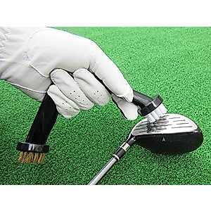 A99 Golf 2-in-1 Round Head Golf Club Brush Iron Wood Putter Cleaning + Free Reel