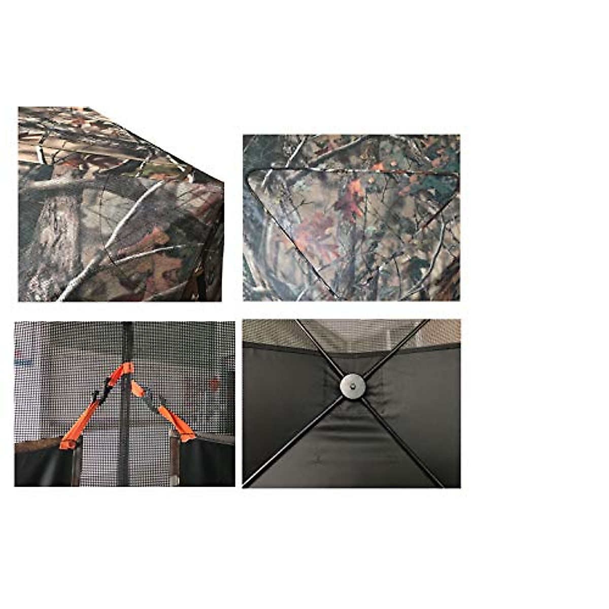 THUNDERBAY 3 Person Hidden Threat See Through Hunting Blind, See Through Panel Window with 270° View, Floor Space 62" x 62"