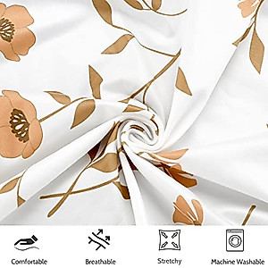 2 Pack Floral Jersey Knit Changing Pad Covers and Pack N Play Sheets, Soft and Comfortable, Retro Brown Flower