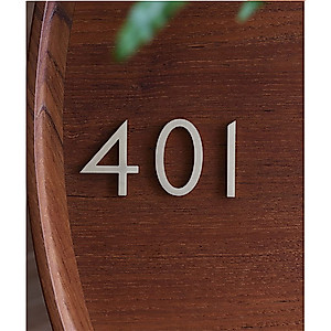 0-9 5cm Golden Brass Numbers Retro Hotel Dormitory Room Door Plates Metal Digital House Number, 1pcs (Color : Number 6)