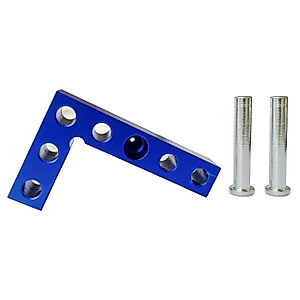 Lkonwee Center Finder Tool，90 Degree Line Gauge Center Positioning Square，Aluminum Alloy Woodworking Center Scribe Square Center Scribe，Small Square and Marking Center Finder