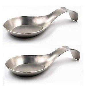 Dynore Set of 2 Stainless Steel Single Spoon Rest