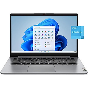 Lenovo Newest IdeaPad 1i 14" HD Laptop, 4GB RAM, 256GB Storage, Intel Pentium N5030 Processor, 10Hrs Battery Life, Rapid Charge, Home&Education Laptop, HDMI, Type-C, Windows 11S, 1 Year Microsoft 365