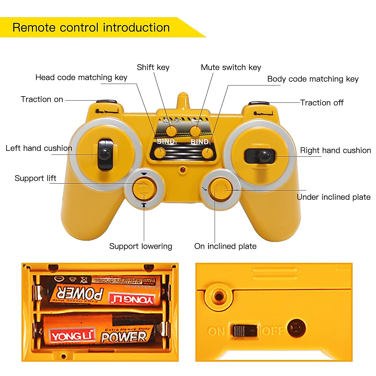 Dollox RC Truck Detachable Flatbed Semi Trailer Tractor Engineering Car Remote Control Trailer Truck Die-Cast Low Loader Electronics Hobby Toy with Sound and Light