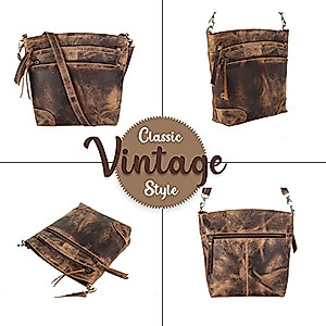 Leather Crossbody Bag for women purse tote ladies bags satchel travel tote shoulder bag