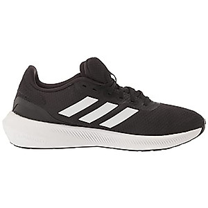 adidas Men's Run Falcon 3.0 Shoe, Black/White/Black, 10.5