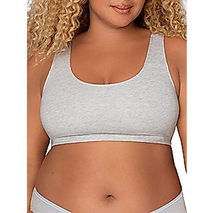 Fruit of the Loom Women's Built Up Tank Style Sports Bra Value Pack, Black/Heather Grey/Sand/White