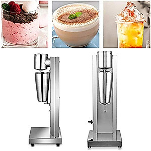 Electric Milk Shaker Maker 180W Stainless Steel Electric Drink Mixer Shake Machine Smoothie Milk Ice Cream Blender with 650ML Cup 110V