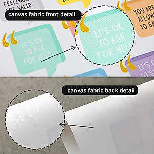 9 Pieces Mental Health Posters Anxiety Therapy Motivational Poster Psychologist Counselor Inspirational Posters Positive Quotes Wall Decor Classroom for Home Office, 8 x 10 Inch(Retro Style)