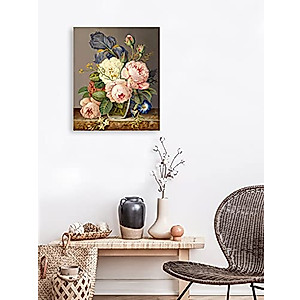 Artmaple Paint by Number for Adults Beginner Students,Ideal Gift Choice for Easter Day and Mother's Days, Birthday, DIY Acrylic Painting Kit for Room Decor (16x20, A Bunch of Flowers)