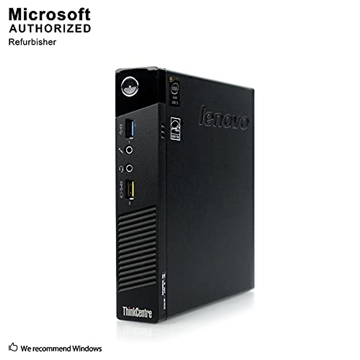 lenovo ThinkCentre M73 Tiny Form Factor Business Desktop Computer, Intel Dual-Core G3220T Processor 2.60 GHz, 8GB RAM, 500GB HDD, WiFi, USB 3.0, VGA, Windows 10 Pro (Renewed)