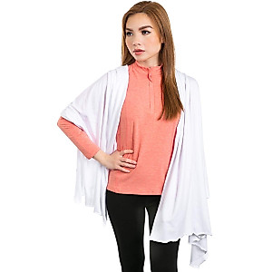 Nozone Anza Sun Shawl for Women - UPF 50+, White