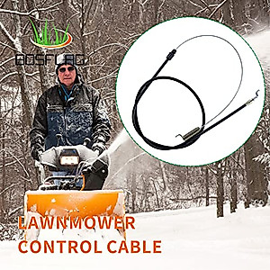BOSFLAG 2 Pack 746-04256 Drive Cable Replacs MTD 746-04256 Drive Cable, 746 04256, 74604256, MTD 946-04256 Drive Cable, Craftsman 946-04256, MTD 946 04256 for Troy Bilt Storm CS 5.5HP 24" Snowblowers