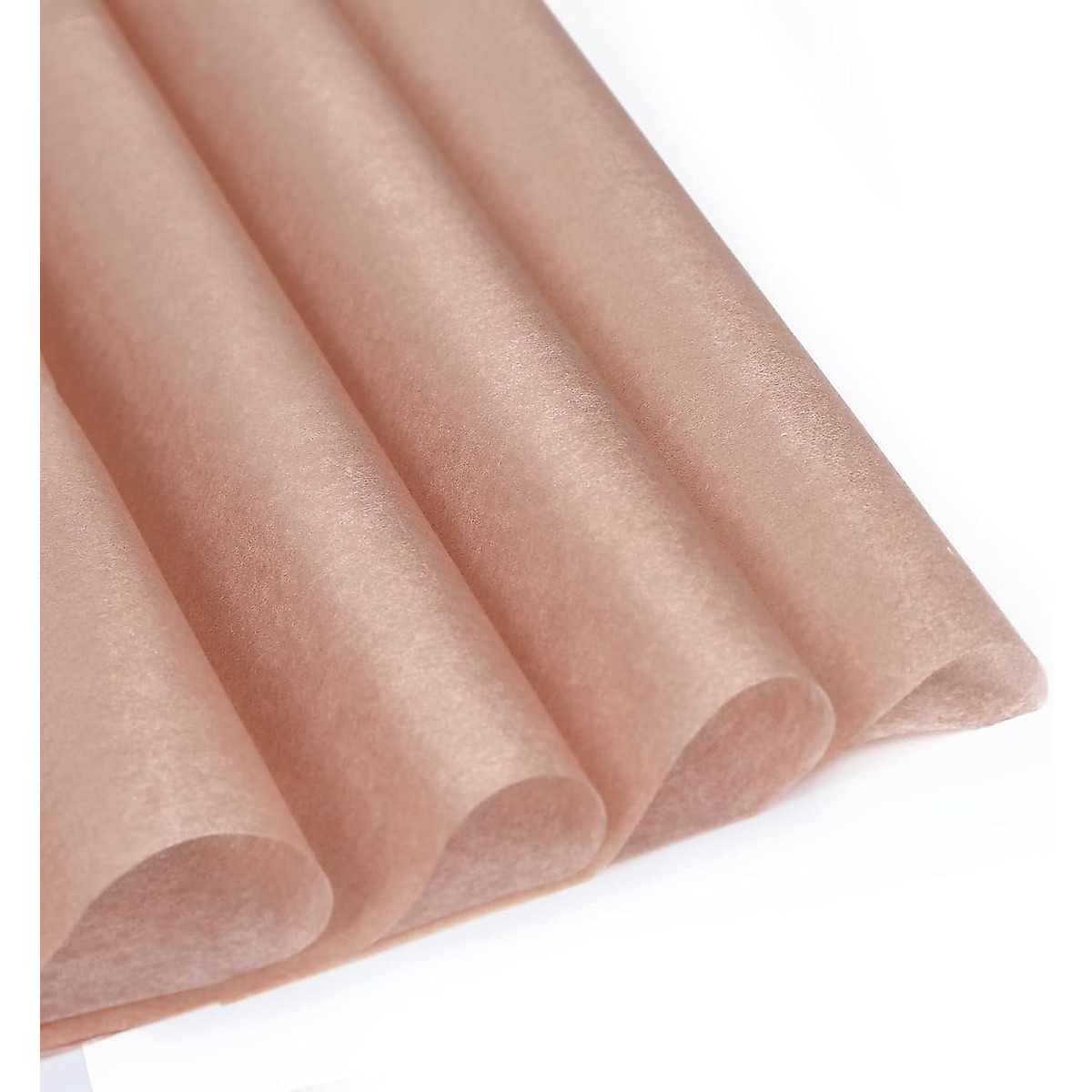 UNIQOOO 100 Sheets 20X14 Premium Metallic Rose Gold Tissue Gift Wrap Paper Bulk, Great for Gift Bag, Recyclable Gift Wrapping Accessory, Perfect for Small Gift bags, Pinata, Wedding, Party, Cutout