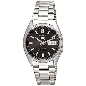 Seiko 5 Automatic Gents Stainless Steel Watch, Black Dial - SNXS79J1 - (Made in Japan) by Seiko Watches