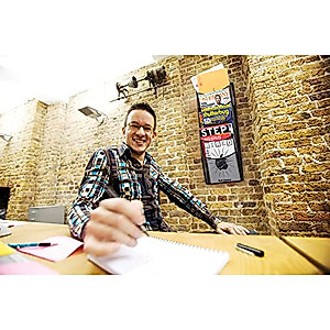 Safco Products Black 5 Pocket Magazine Rack- Durable Steel Construction, Clutter-Free Wall Mount Display, 5 lbs Weight Capacity- 28" x 10.3" x 3.5