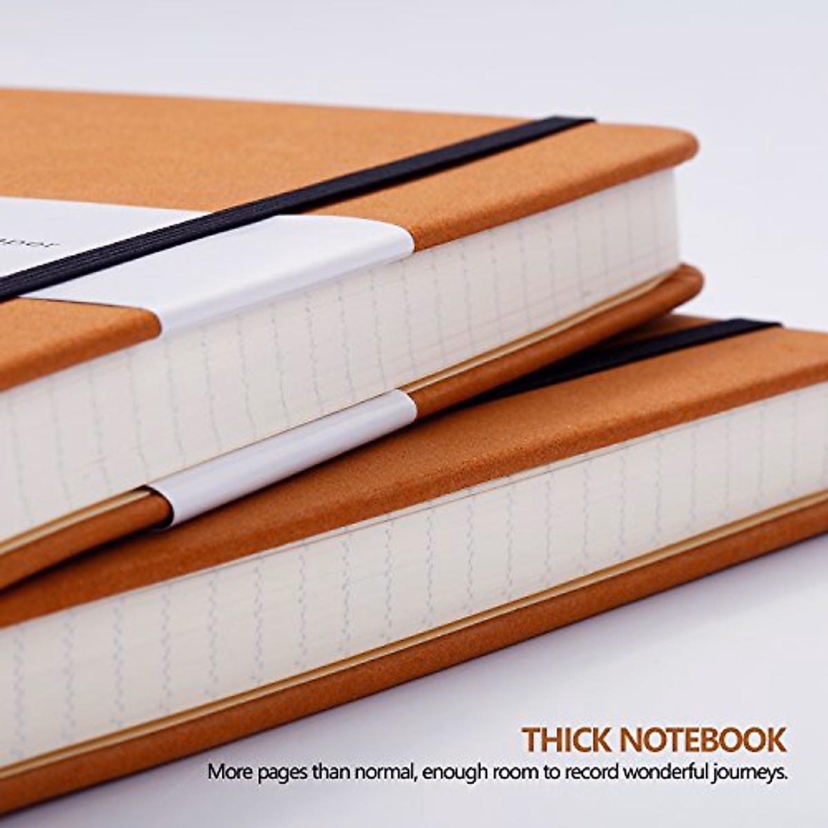 Unruled/Blank/Plain/Unlined Notebook - Sketchbook with Premium Thick Paper - Dividers Gift - Hardcover, Large, A5, 8.4 x 5.7 In