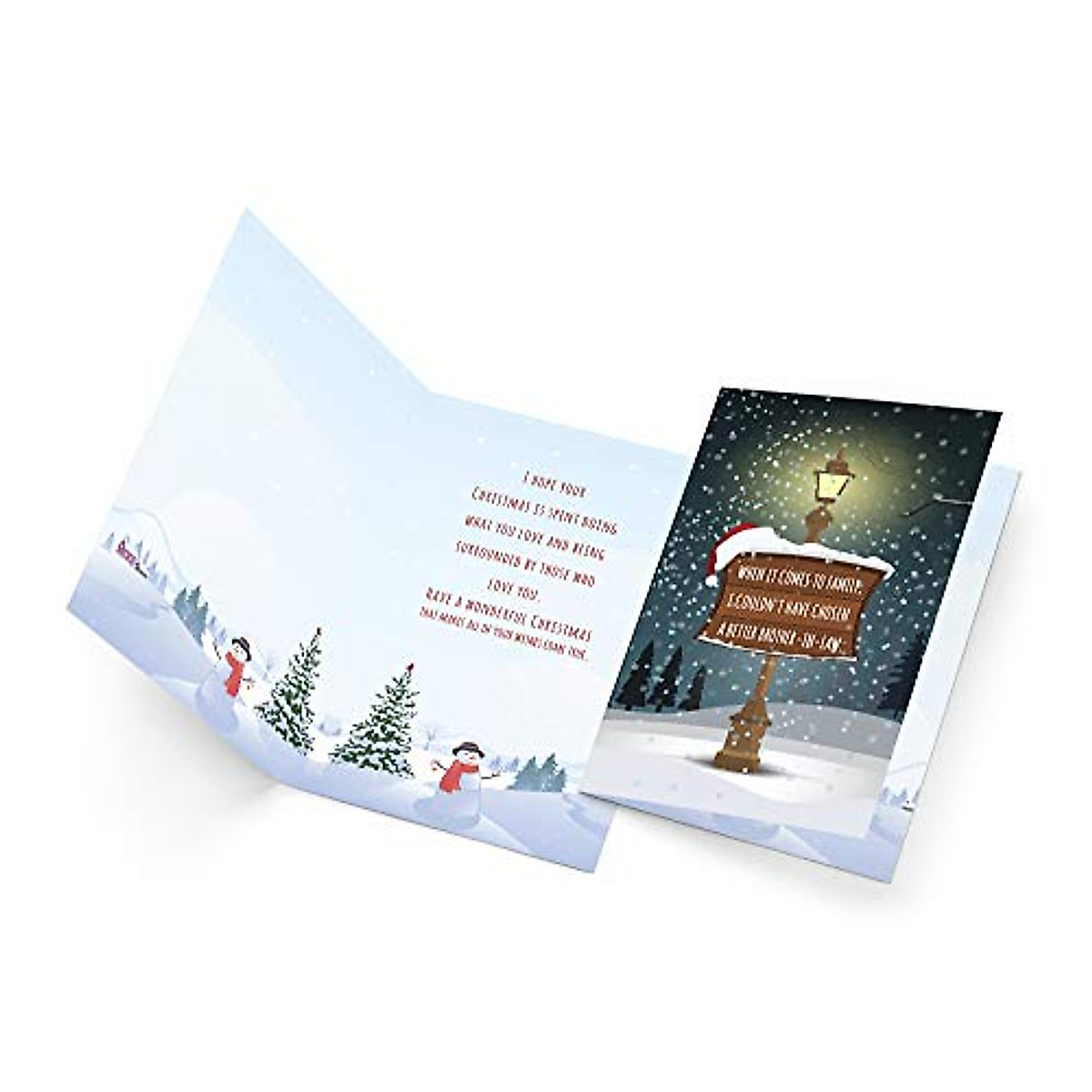 Christmas Card Brother In Law | Made in America | Eco-Friendly | Thick Card Stock with Premium Envelope 5in x 7.75in | Packaged in Protective Mailer | Prime Greetings