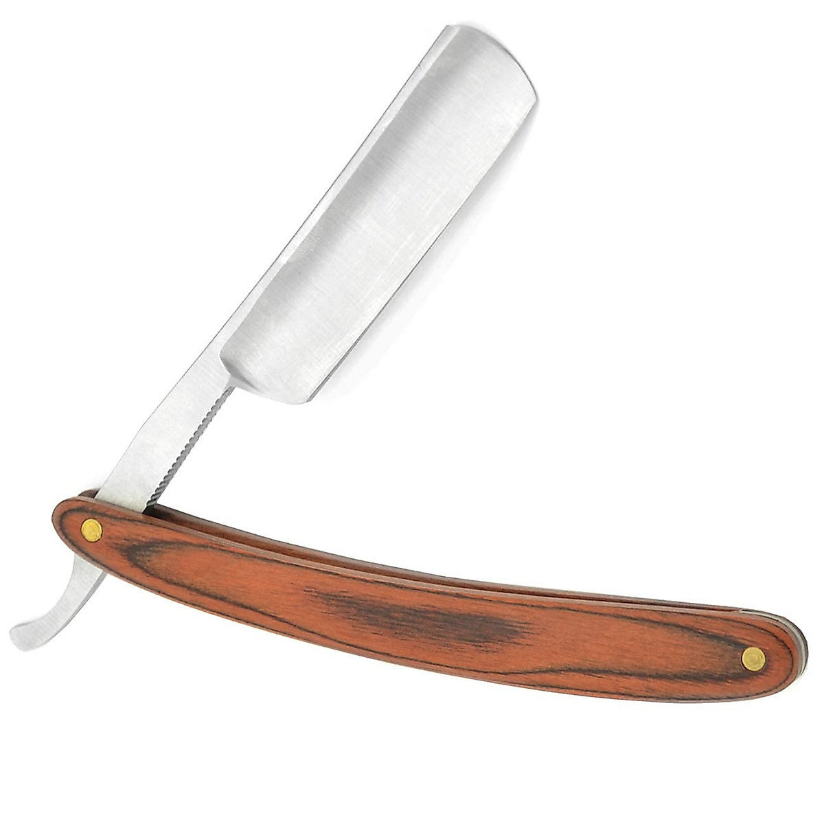 Grandslam Straight Razor Shave Ready Handmade Sharpened, 420 Steel Straight Razor Blade, 2 Layers Long Leather Canvas Strop, Sharpening Stone,2 Side Grit 3000 Waterstone Knife Sharpener