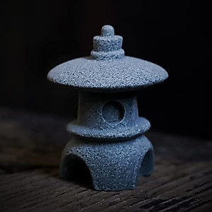 Sdeetesamjun Miniature Fairy Garden Decoration Set,3 Japanese Lantern,10 Stepping Stone Mini Fairy Decor for Garden & Patio Micro Landscape Yard Bonsai Decoration