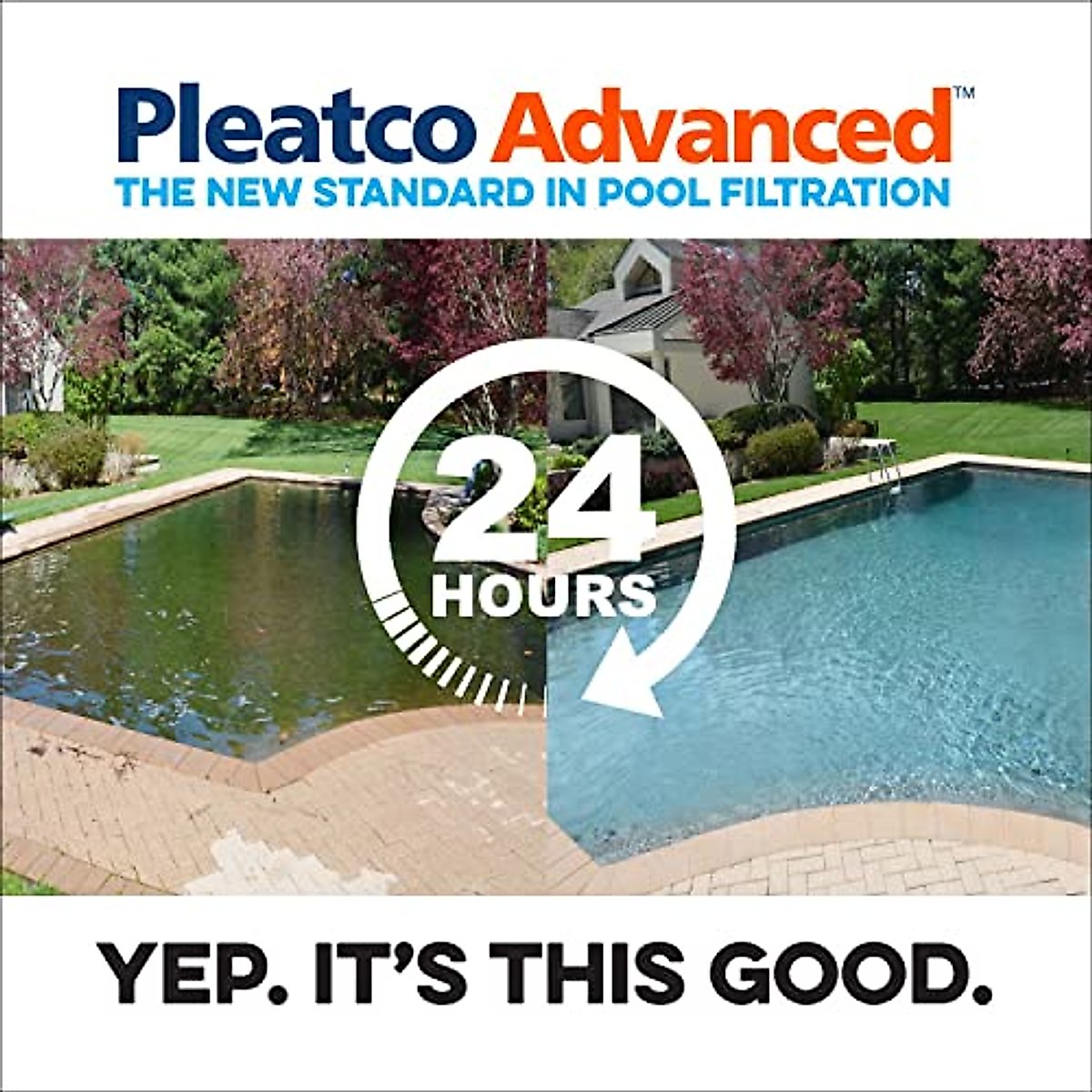 Pleatco PSR100-EC Pool Filter Cartridge Replacement for Unicel: UHD-SR100, Filbur: FC-2550, OEM Part Numbers: WC108-58S2X, White