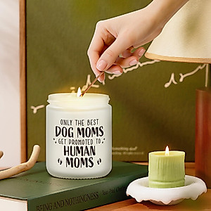 Best Expecting Mom Gifts,New Mom Gifts for Pregnant Women,Funny Dog Mom Pregnancy Gift for New Mom,First Time Mom Gifts,Mothers Day Gifts for New Mom,Mom to Be Gifts with Lavender Scented Candle