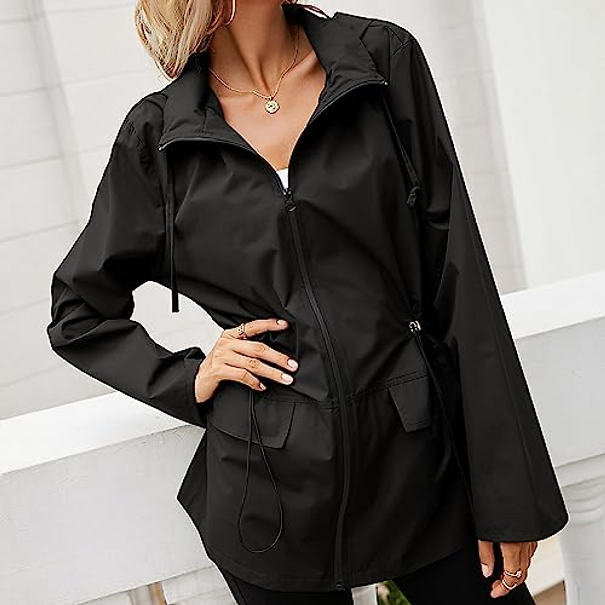 rain Jacket Womens Waterproof with Hood Hoodies for Women y2k Fall Outfits Women Womens top with Knot Womens Bomber Jacket Plus Size Off Shoulder top Womens Tips Women Solid Basic Fleece Letter