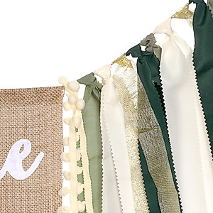 Nydotd 1st Birthday Highchair Banner Baby First Birthday Party Banner Decorations Wild Jungle Theme Safari One Year Birthday High Chair Banner Garland for Boy Baby Shower Supplies